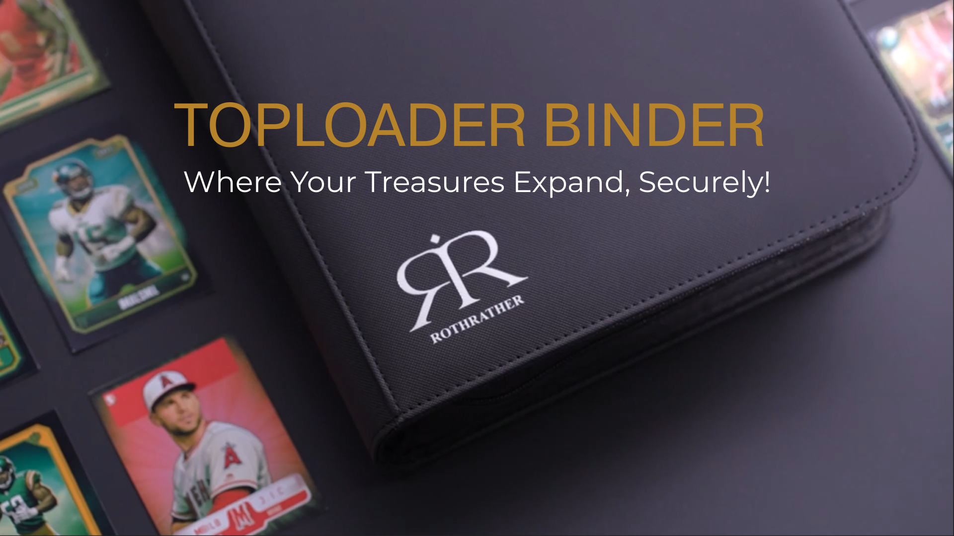ROTHRATHER, Top Loader Card Binder, Holds 160 Cards, Black - Walmart.com