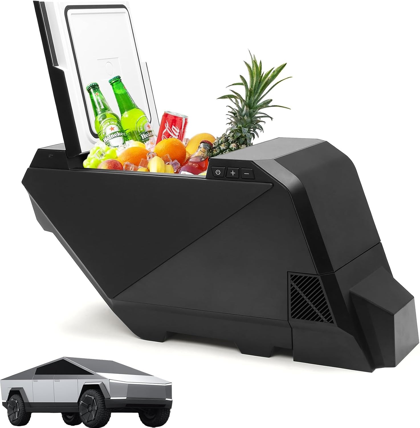 cooboom Car Refrigerator for Tesla Cybertruck, 18L Cybertruck Trunk ...