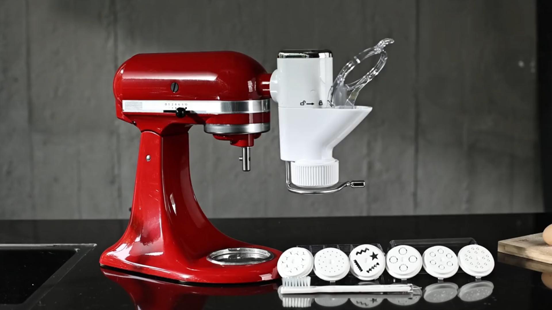 TOCOKEID Pasta Press Attachment for KitchenAid Stand Mixer, Includes 7 ...