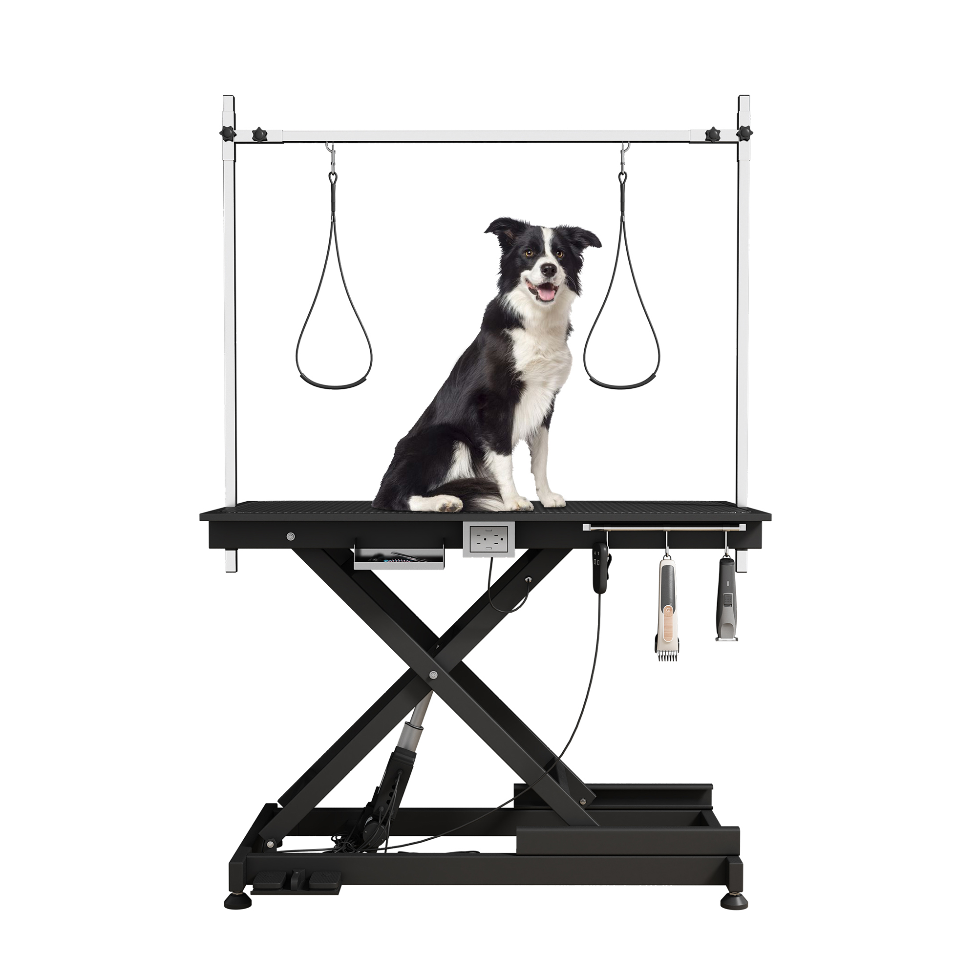 Pefilos 50" Electric Lifting Pet Grooming Table, Hydraulic Drying ...