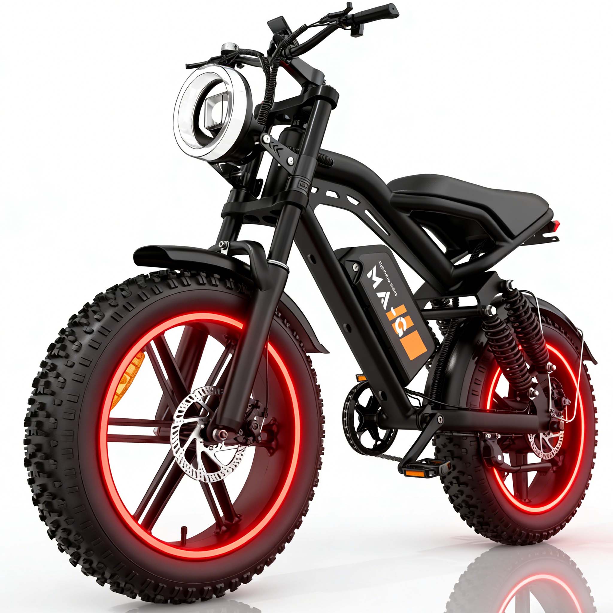 GlobalKeep Electric Mountain Bike for Adults, Peak 1500W Motor, 20"x4 ...