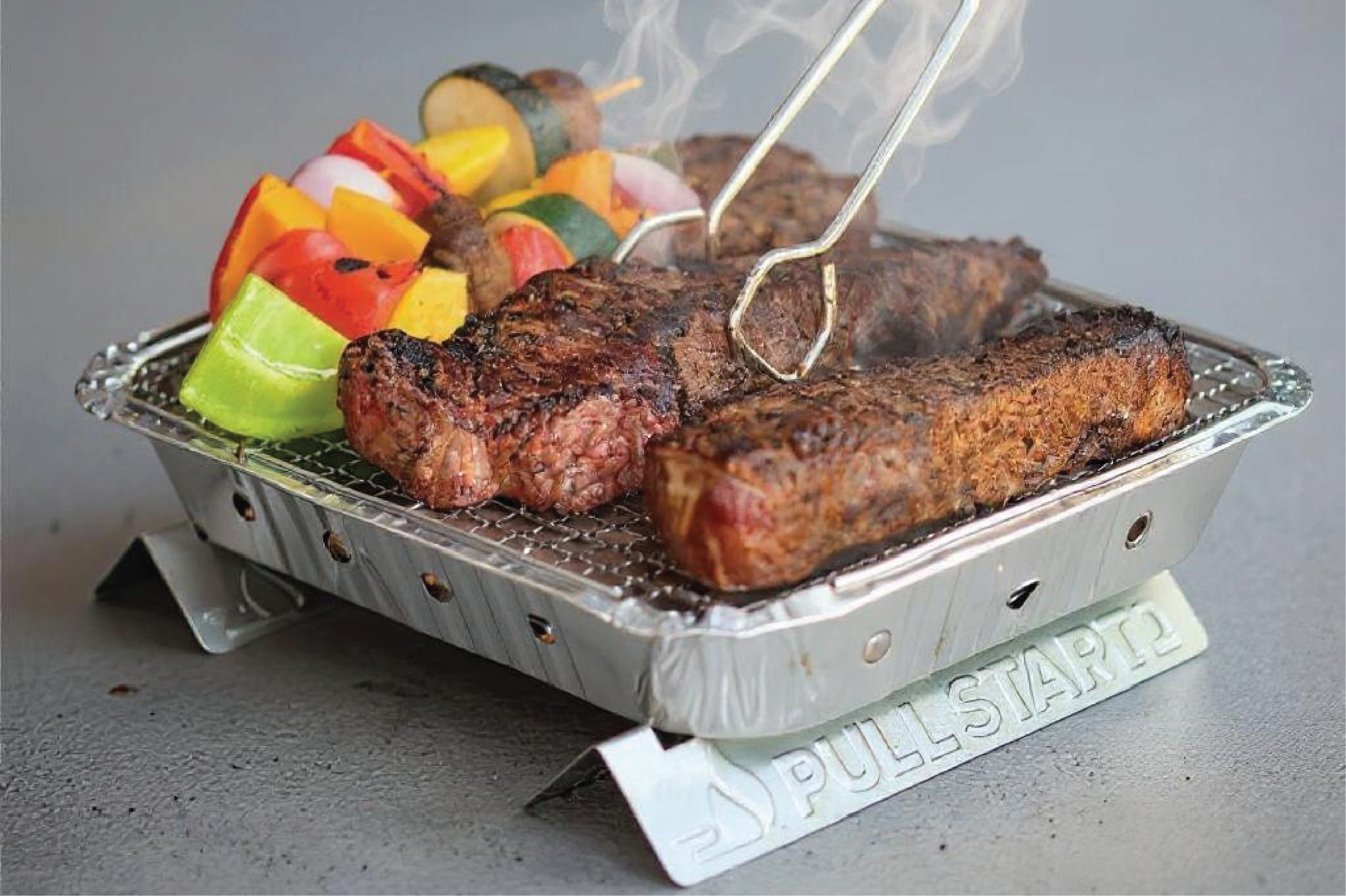 Pull Start Fire Portable Charcoal Disposable Grill, Single Use BBQ, 3 ...