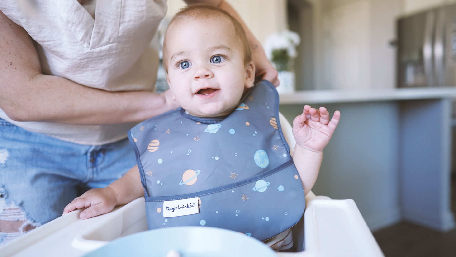 Tiny Twinkle Mess-Proof Easy Waterproof Food Bibs Multi-Pack Sets ...