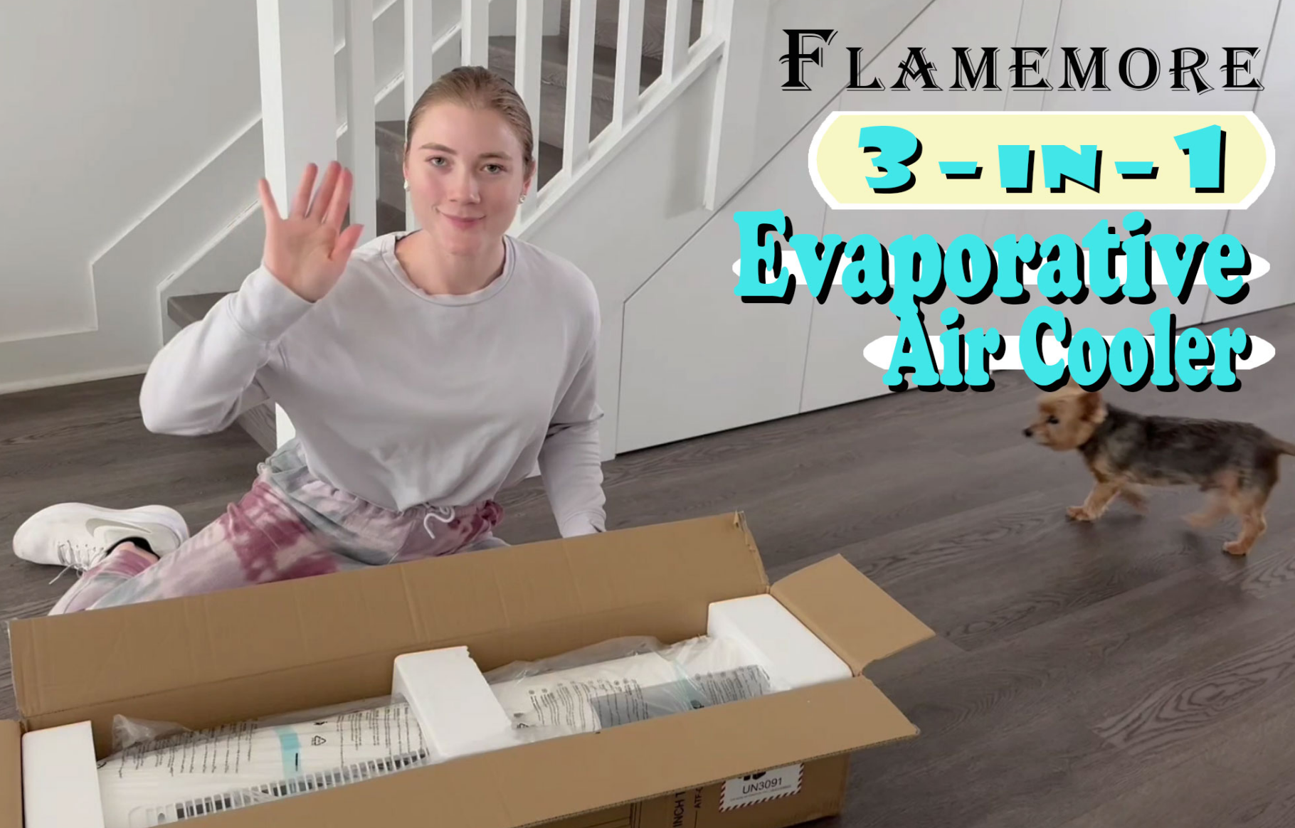 FLAMEMORE 3-in-1 Tower Cooler Fan, Air Conditioner, Humidifier ...