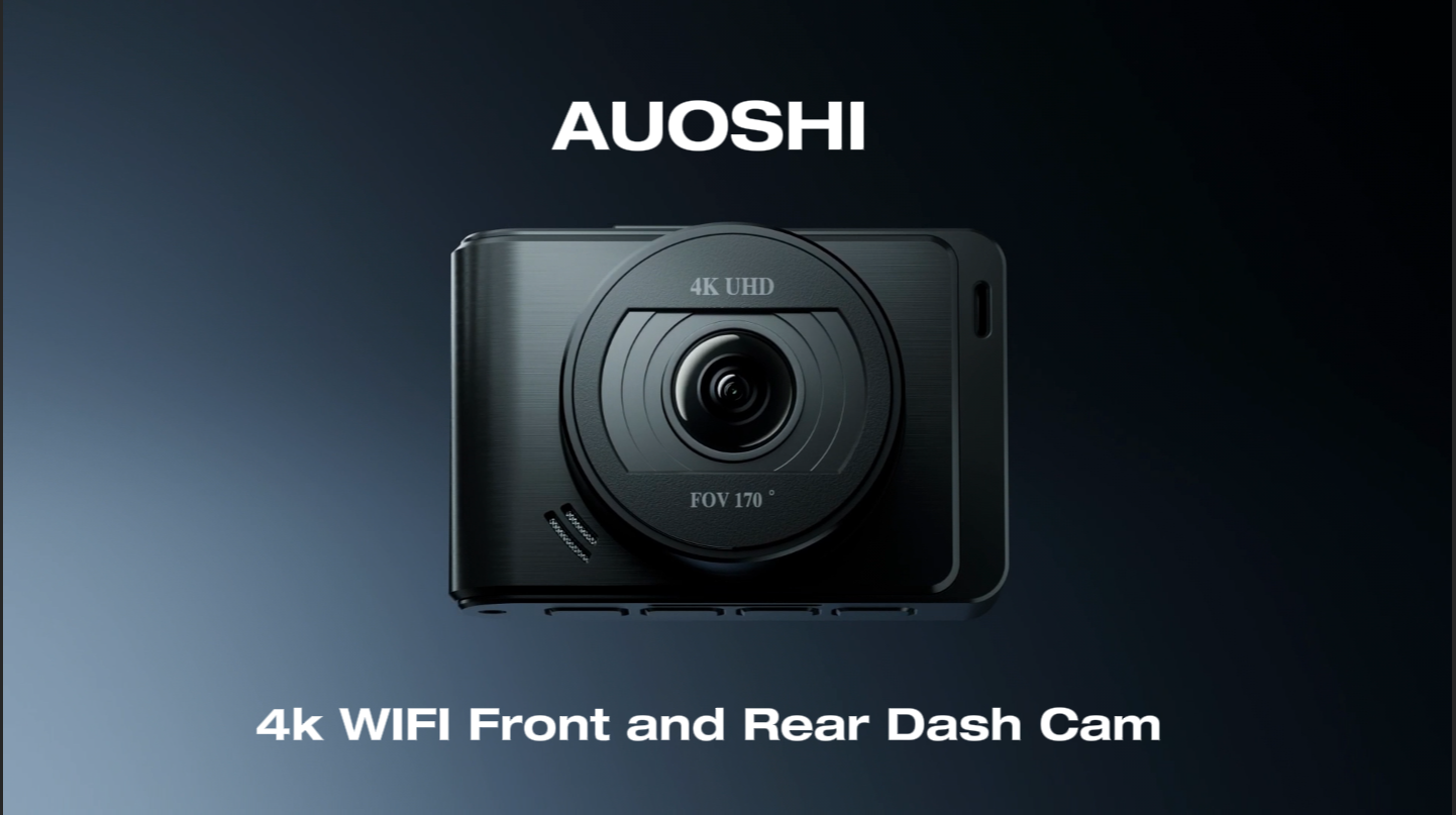 AUOSHI Dash Cam Front and Rear, 4K+1080P Car Camera with Built-in Wi-Fi ...