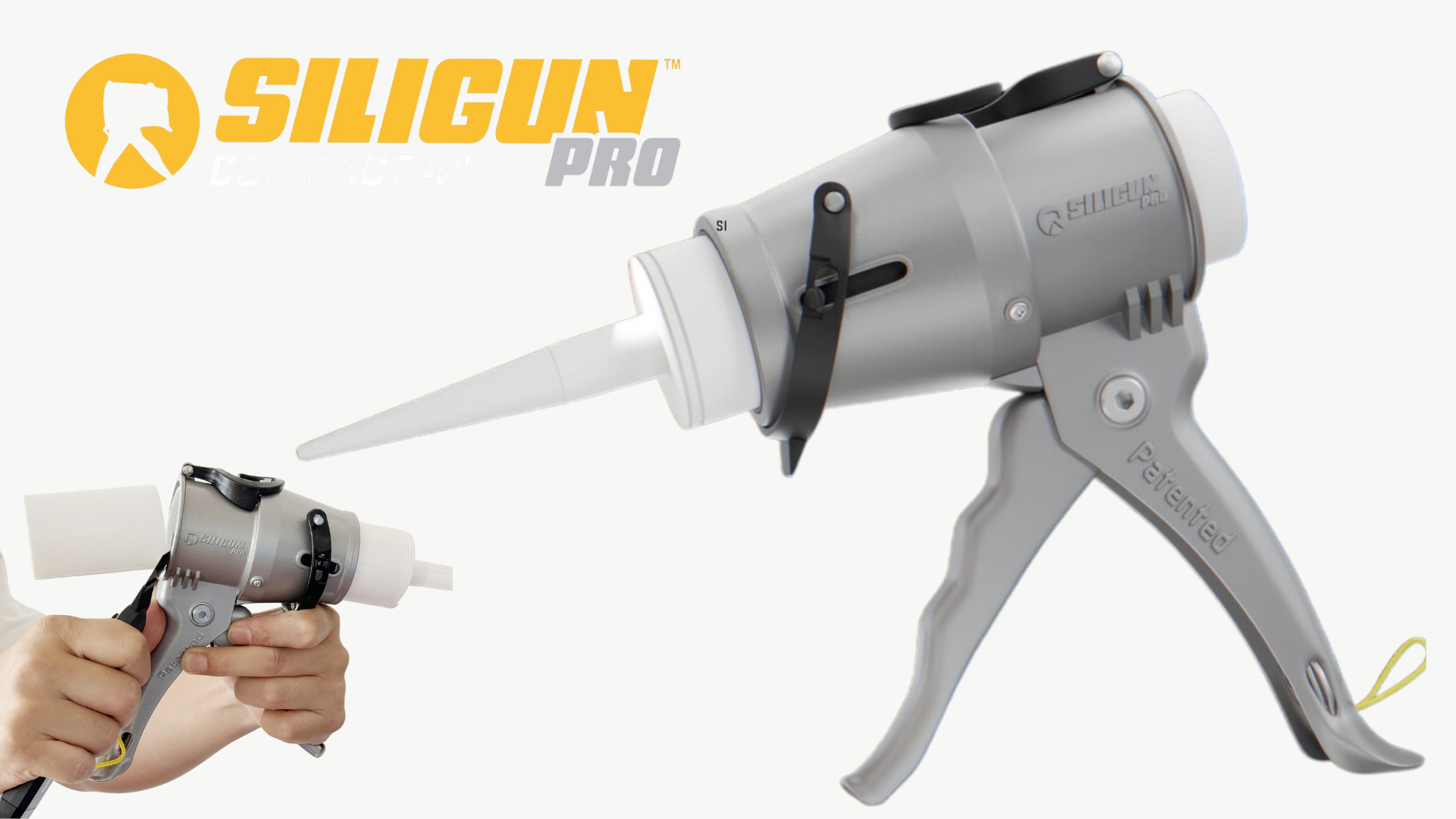 SILIGUN™ PRO Compact 24:1 Caulking Gun - No Drip Caulk Gun - Patent ...