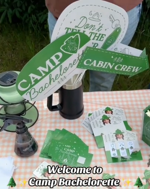 Big Dot of Happiness Funny Camp Bachelorette Photo Props, Glamping ...