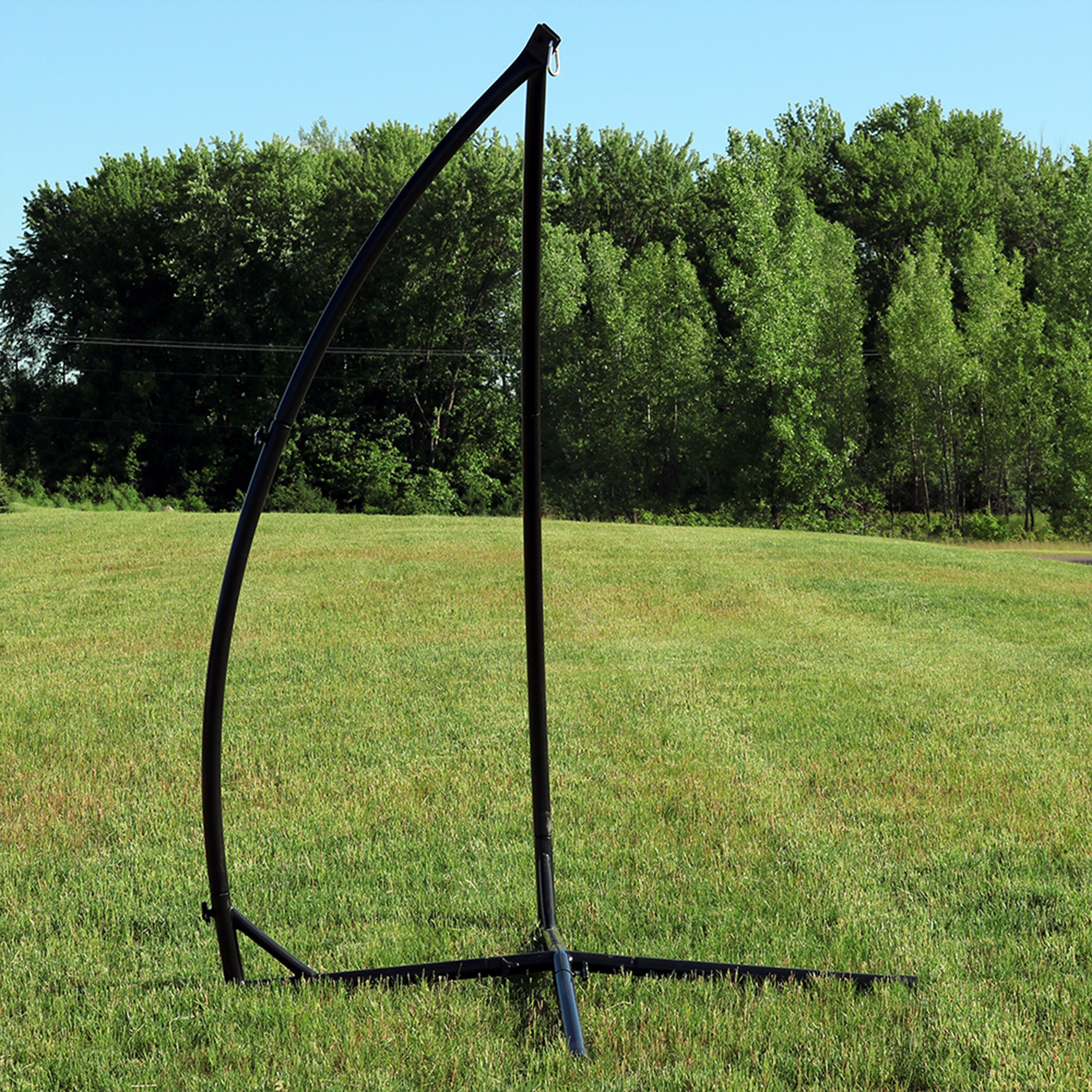 Sunnydaze 250 lb Capacity Powder-Coated Steel X-Base Hammock Chair ...