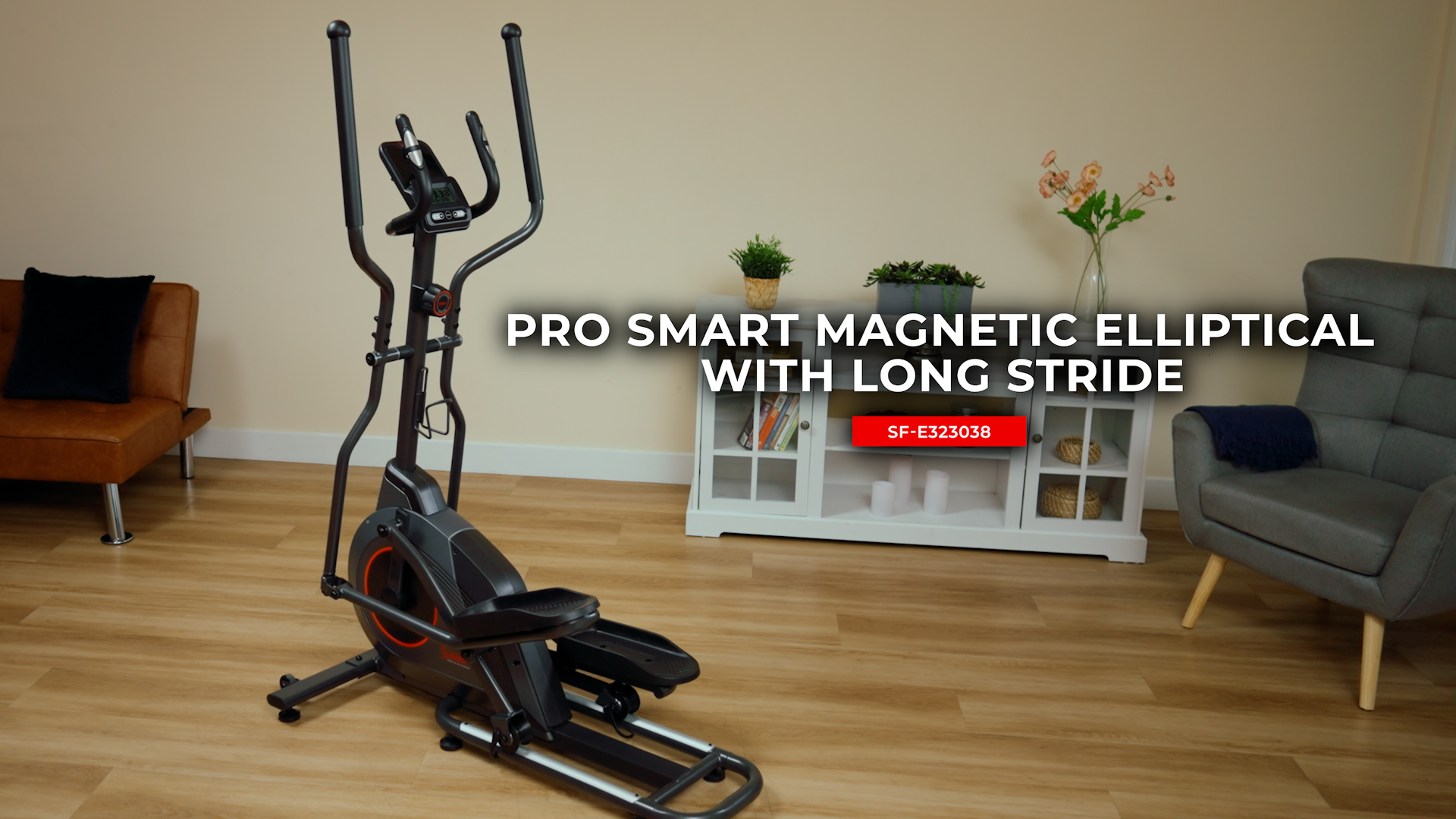 Sunny Health & Fitness Exercise Ultra Silent Smart Elliptical Cross ...
