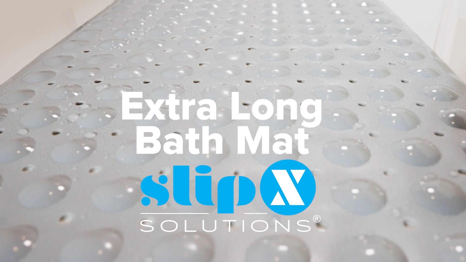 SlipX Solutions Extra Long 39x16 Vinyl Bath Mat, Large Tub & Shower ...