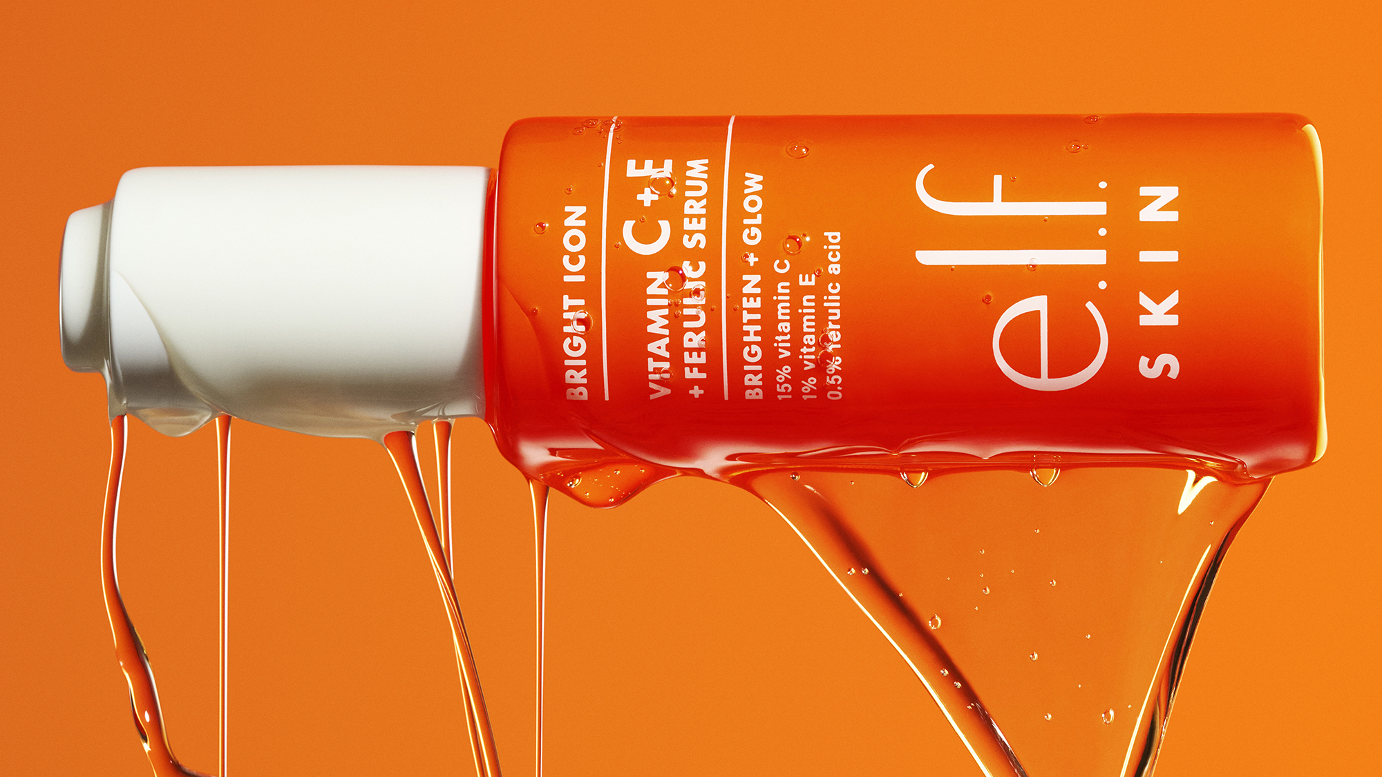 e.l.f. Cosmetics Bright Icon Vitamin C E Ferulic Face Serum 1 fl oz ...