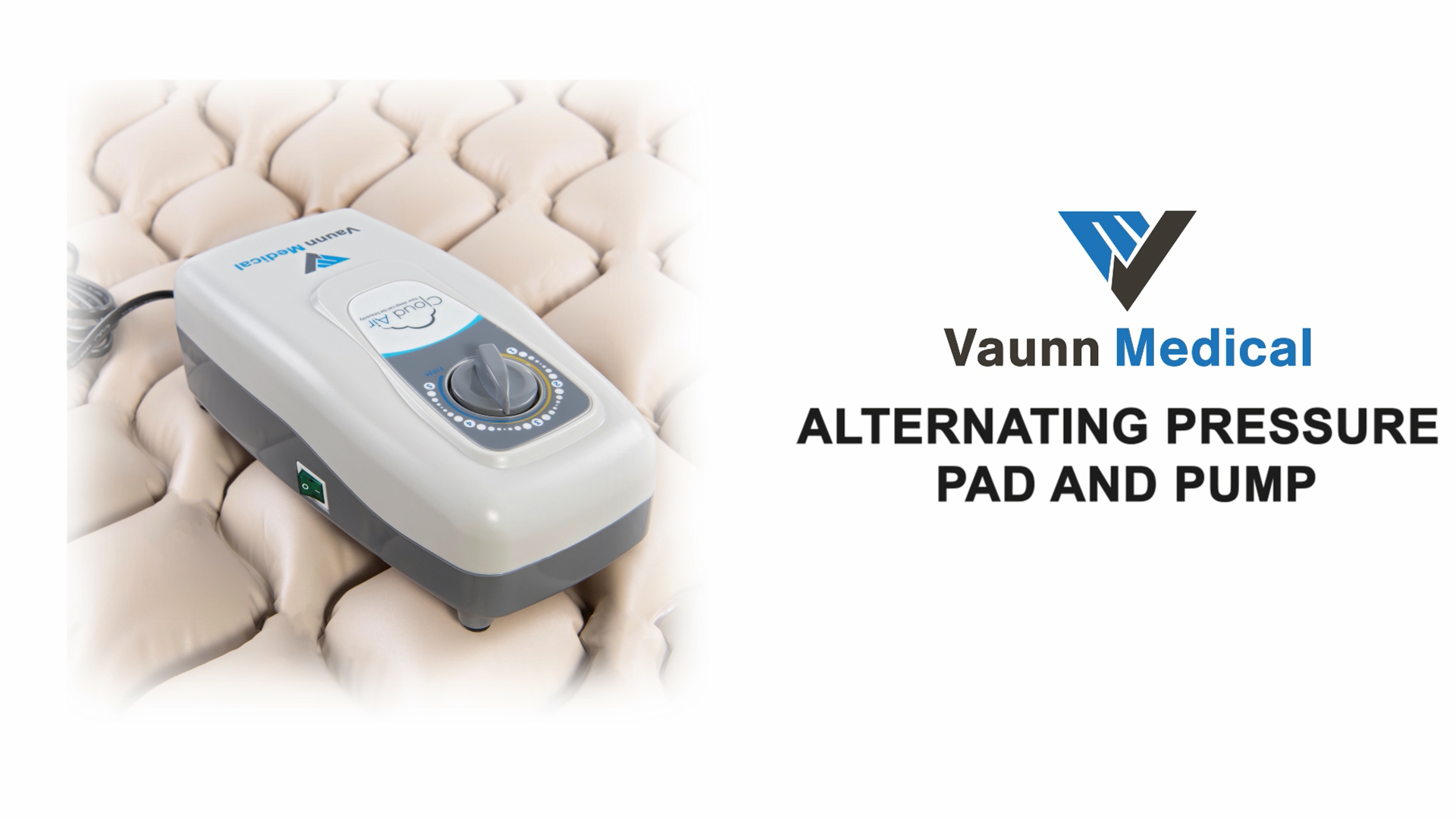 Vaunn Medical Alternating Pressure Mattress Topper with Pump, 36"x78"x3 ...