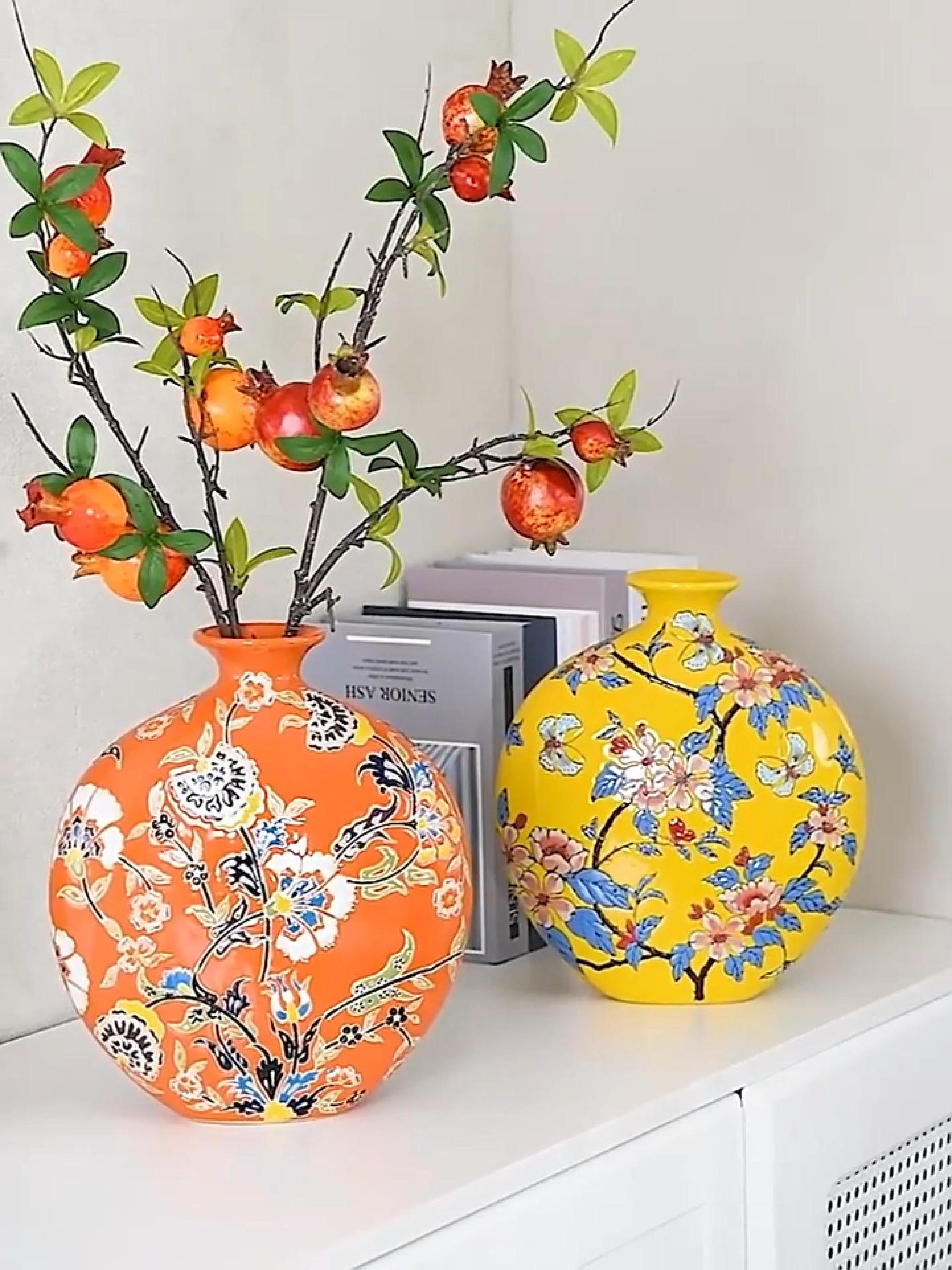Sungmor High-Class Enamel Painted Porcelain Vase, Traditional Hand ...