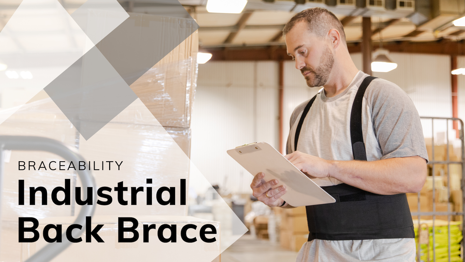 BraceAbility Work Back Brace with Suspenders, Industrial Lumbar Support ...