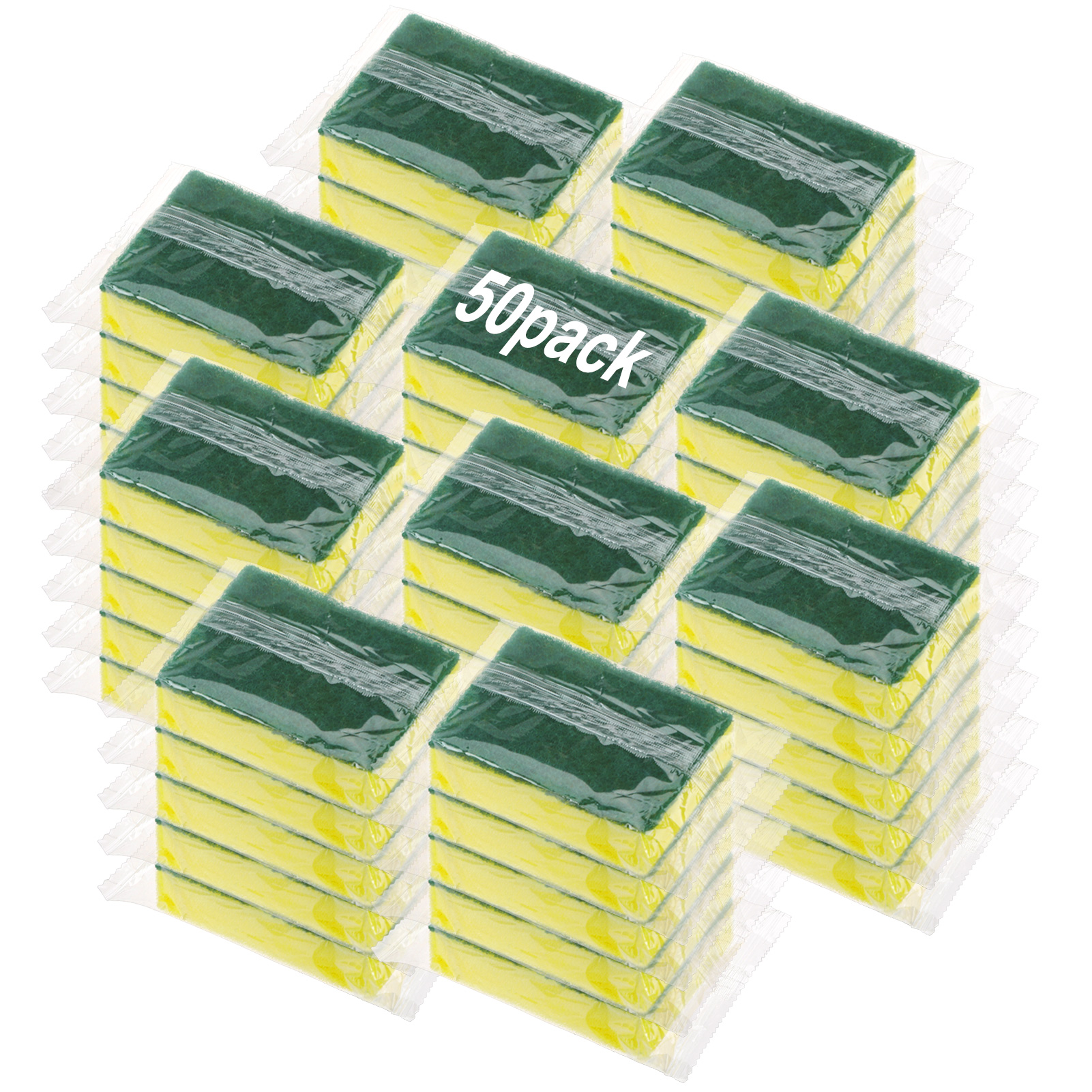 Armscye, 50 Pack Dish Sponges, Individually Wrapped, Heavy Duty, Non ...