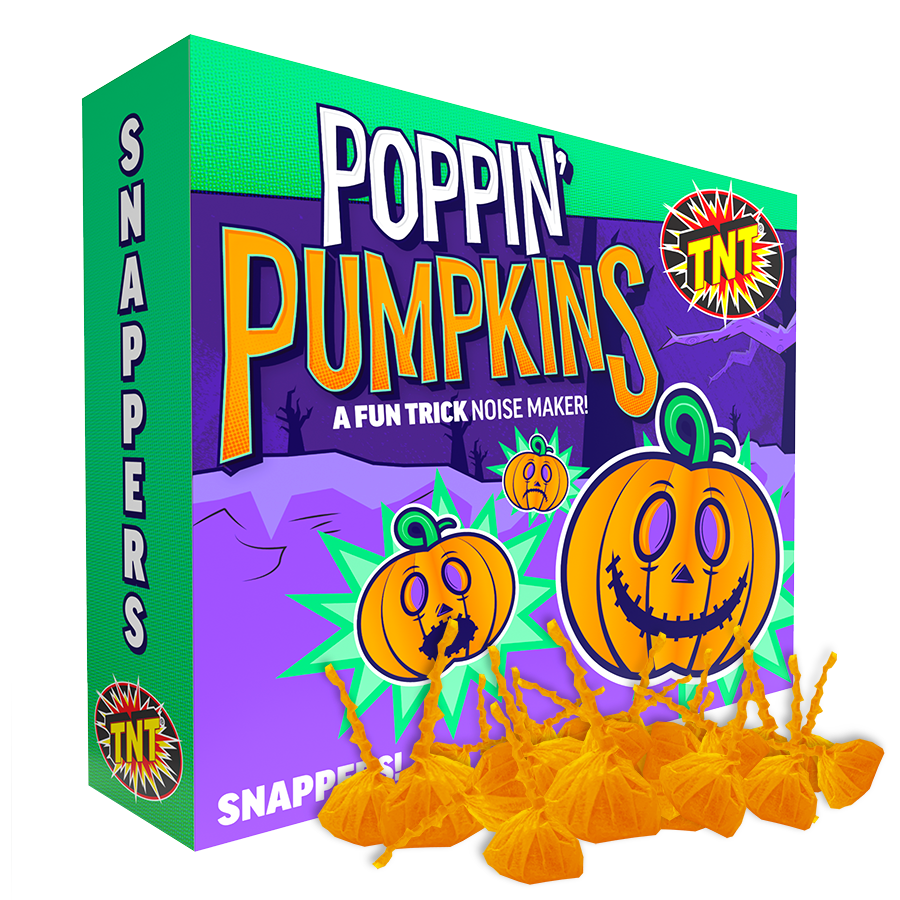 TNT Fireworks, Poppin Pumpkin, Orange Snaps, Pop-Its, 12 Boxes Per ...