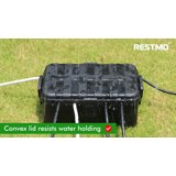 RESTMO Weatherproof Electrical Box, IP54, Outdoor Extension Lead Cover ...