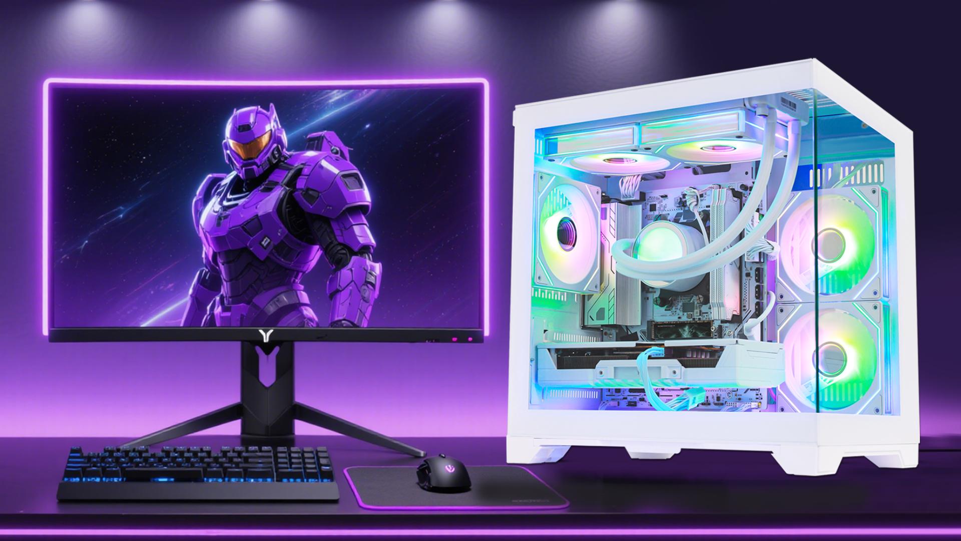 Hoengager Gaming PC AMD Ryzen 7 8700F -Radeon RX 9060 XT 8GB-32GB DDR5 ...