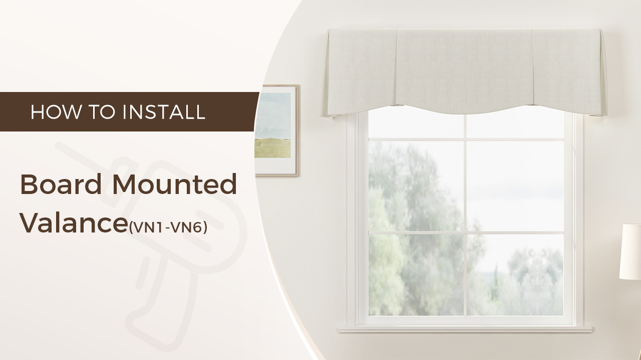 TWOPAGES Linen Fabric Board Mounted Tailored Curtain Valance Box ...
