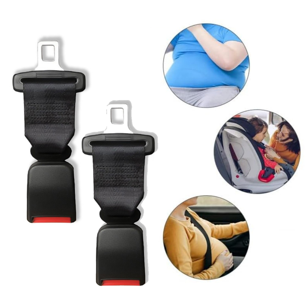 2 PCS Seat Belt Extender 9 Inch Adjustable Car Seat Belt for Pregnant ...