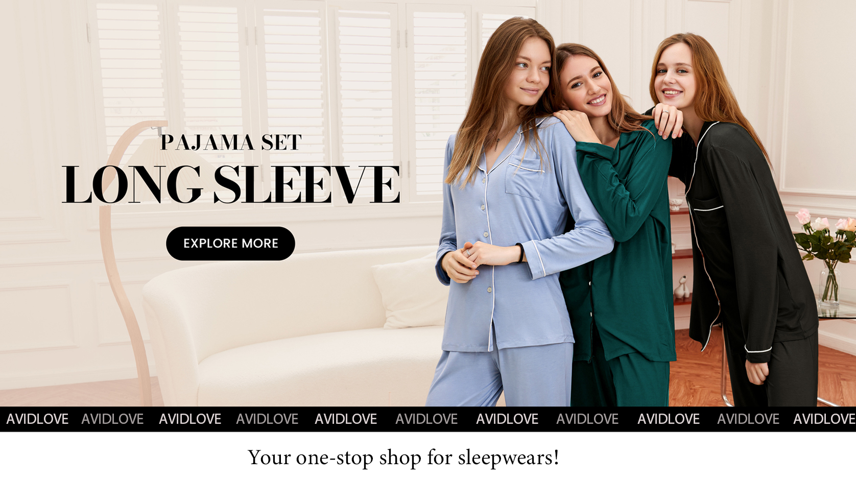 Avidlove Women's Pajama Sets Button Down Two Piece PJ Sets for Ladies ...