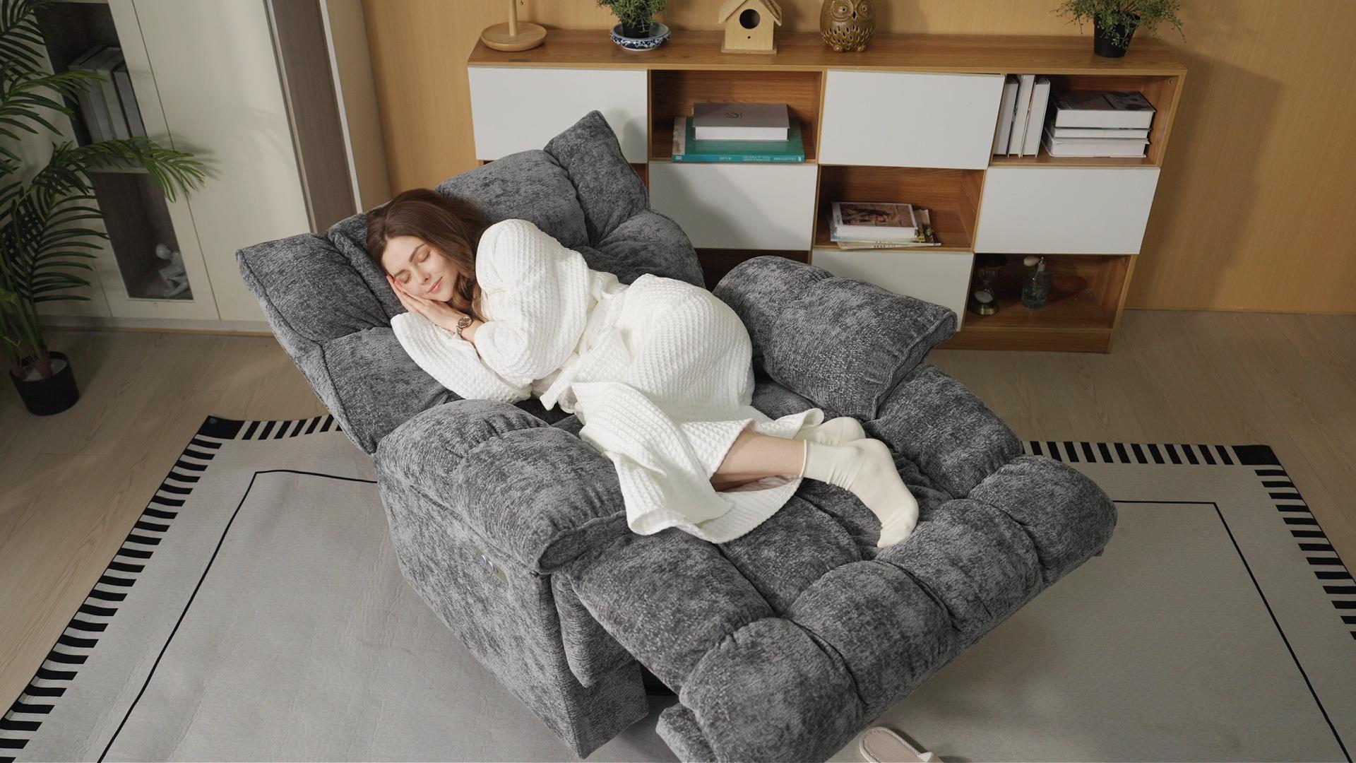 Pmango Power Oversized Recliner Chair, Extra Wide Swivel Rocking ...