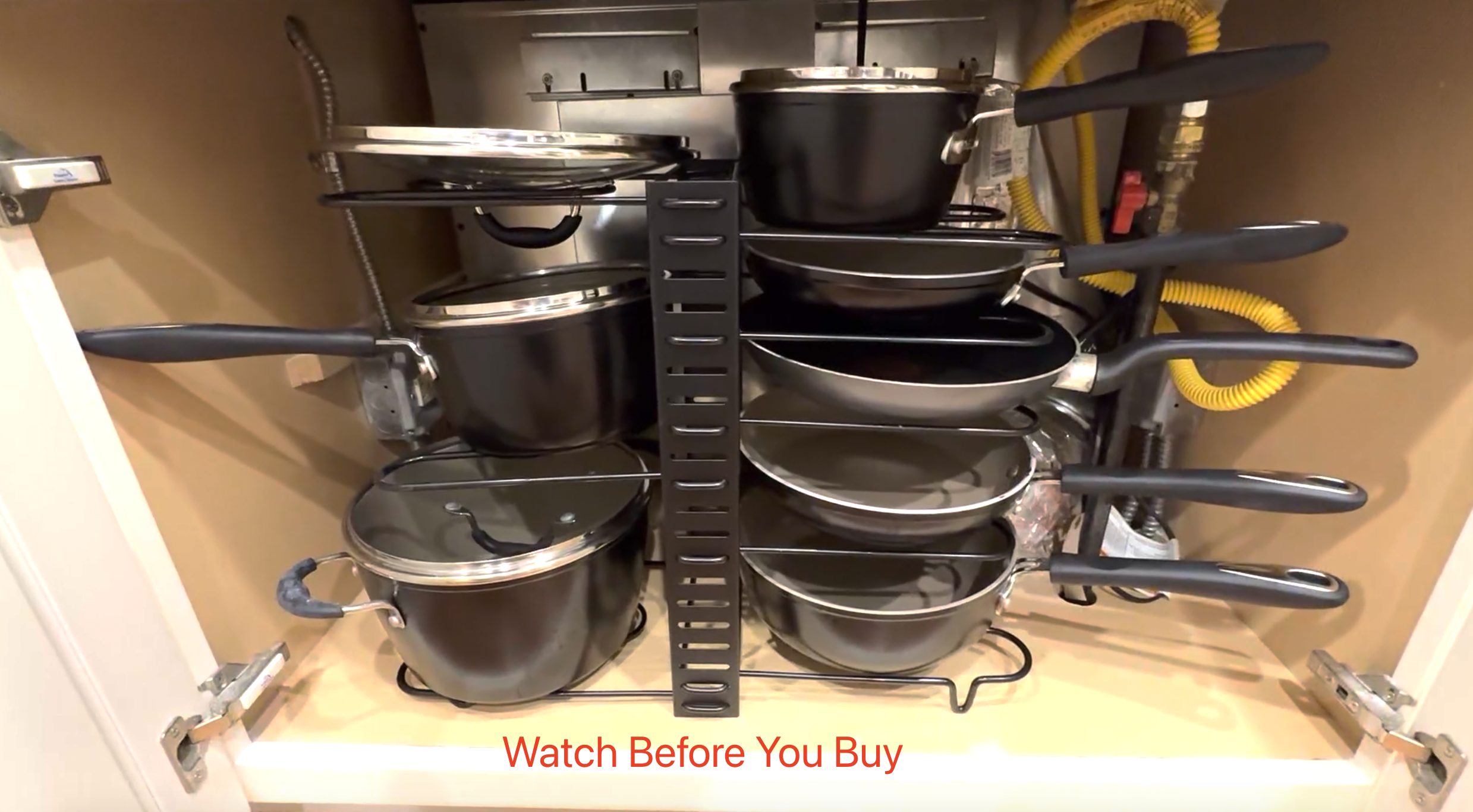 ZHOHO TANT Pots and Pans Organizer Rack, 8-Tier Adjustable Kitchen ...
