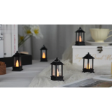 Sziqiqi Mini Lanterns, Vintage Bronze LED Candle Hanging Decor for ...