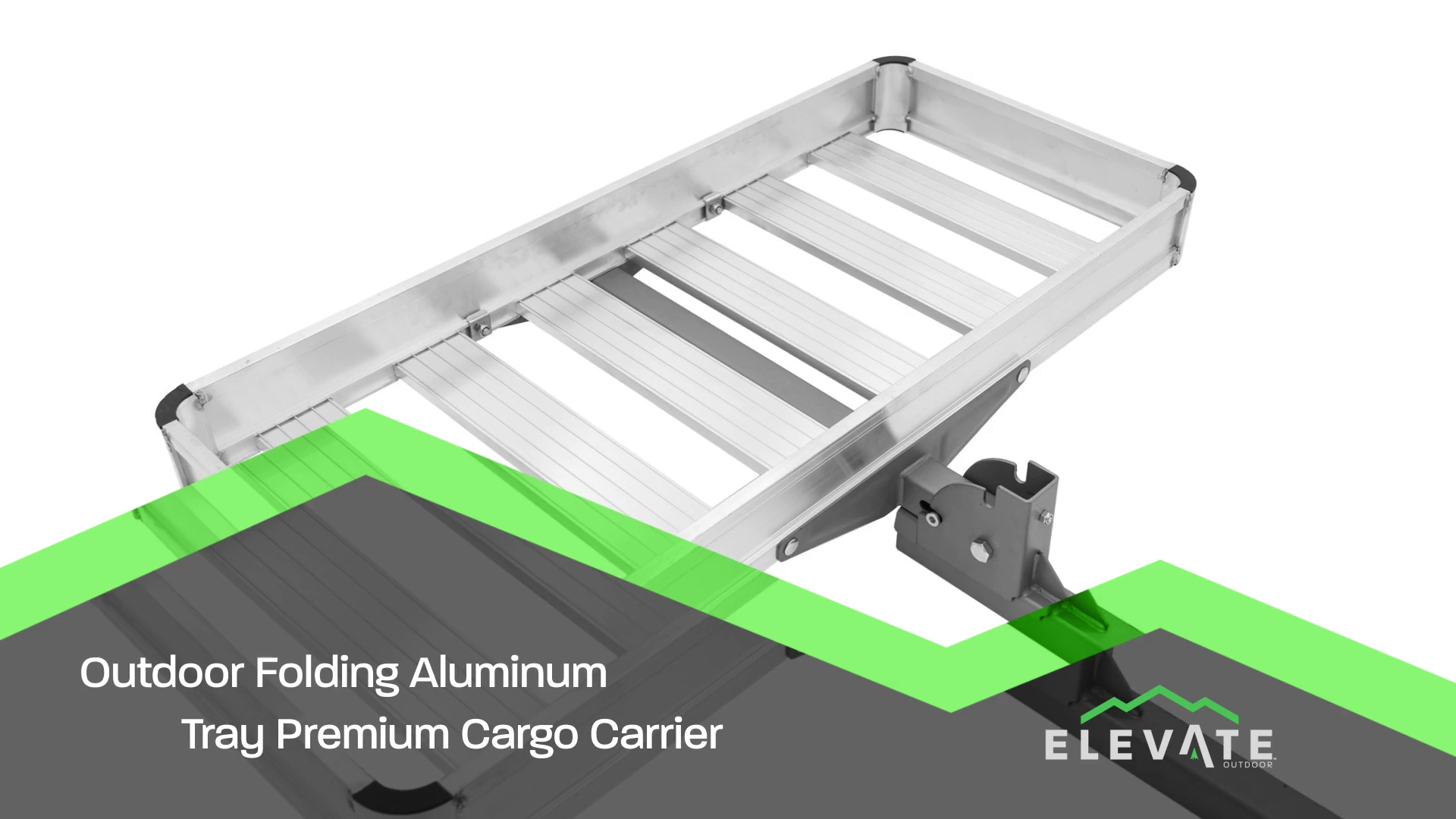 Elevate Outdoor Foldable Hitch-Mounted Aluminum Cargo Carrier for Large ...
