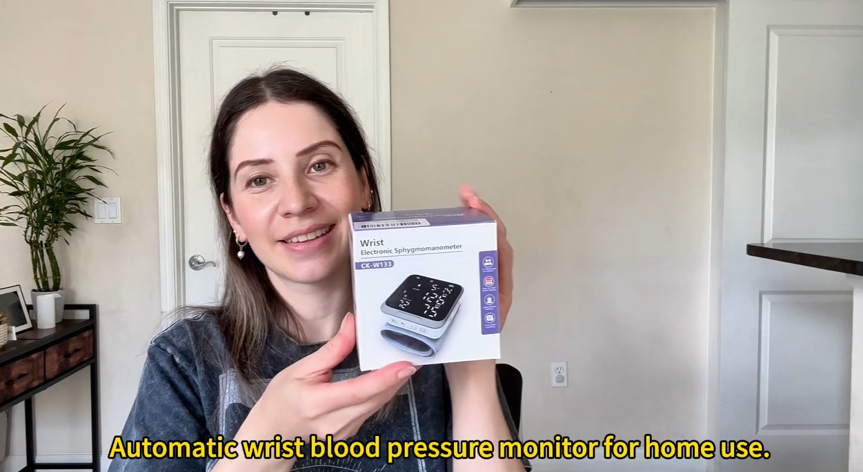 Automatic Wrist Blood Pressure Monitor, Rechargeable, Voice Broadcast ...