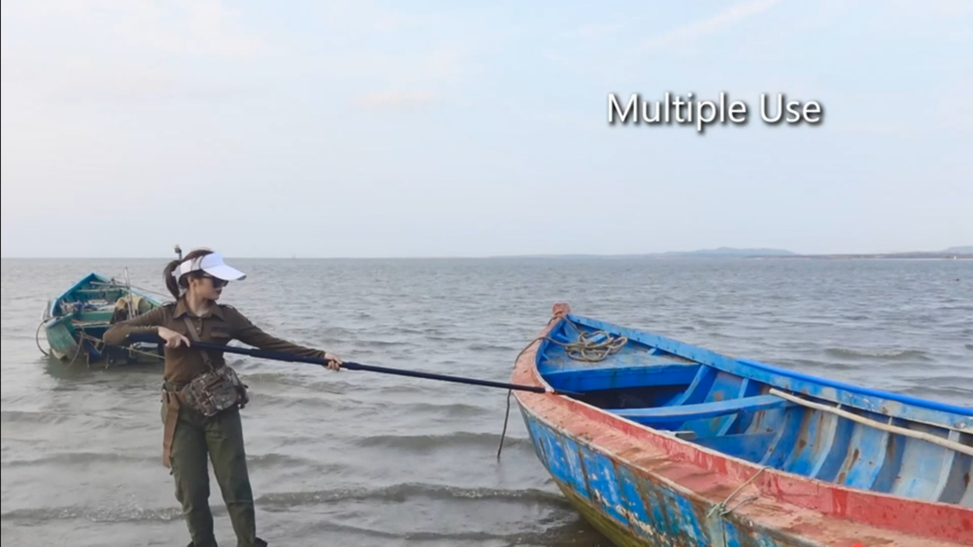 SAN LIKE Telescopic Dock Boat Hook Pole 11.2FT - Floating, Durable ...