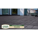 GroundSmart 16" x 16" x 5/8" Brown SmartLoc Brick Rubber Paver, 9 Pack ...
