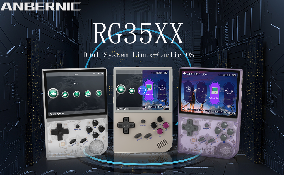 RG35XX Handheld Gaming Consoles ,64GB,Dual System, Support HDMI TV ...