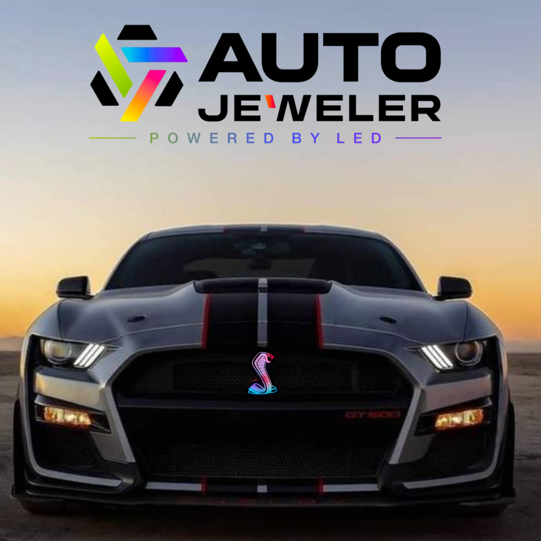 Mustang Cobra LED Light-Up Grille Emblem, Dual Control (RGB Flow Series ...