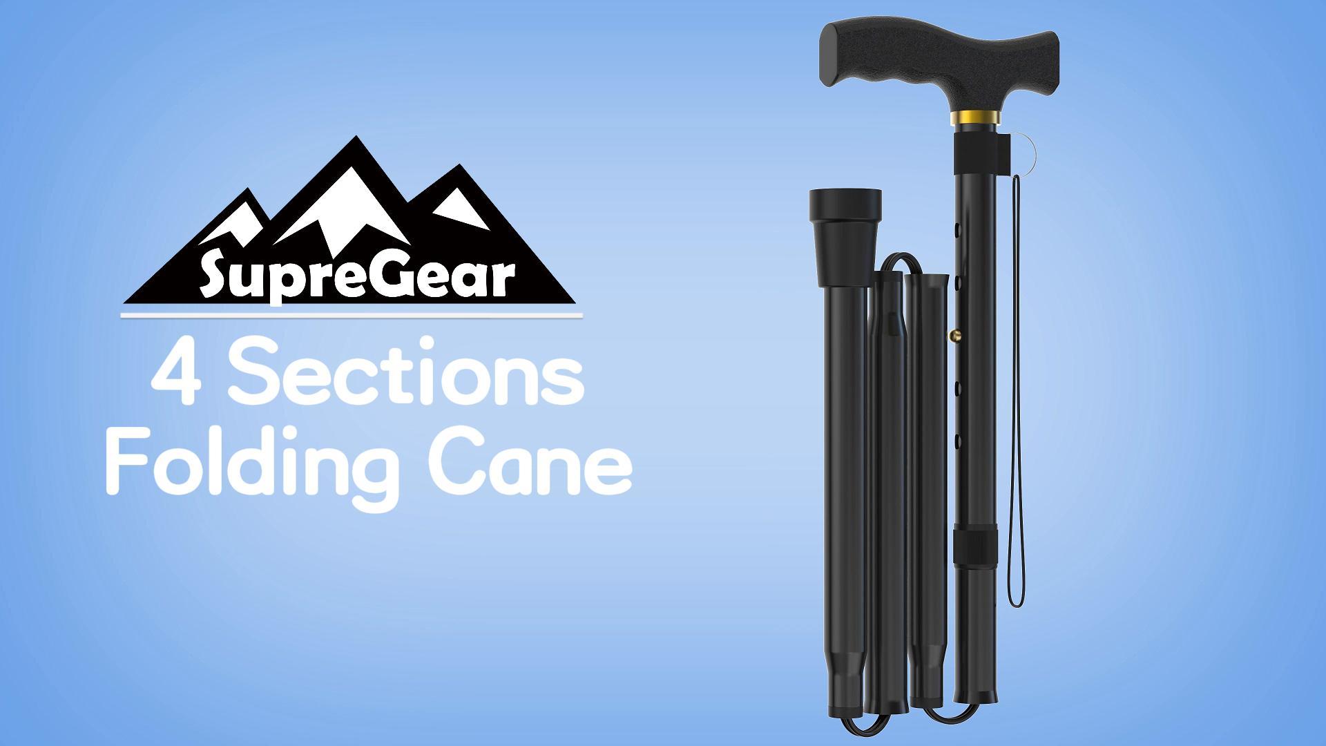 Supregear Lightweight Adjustable Walking Stick for Seniors, Elderly, T ...