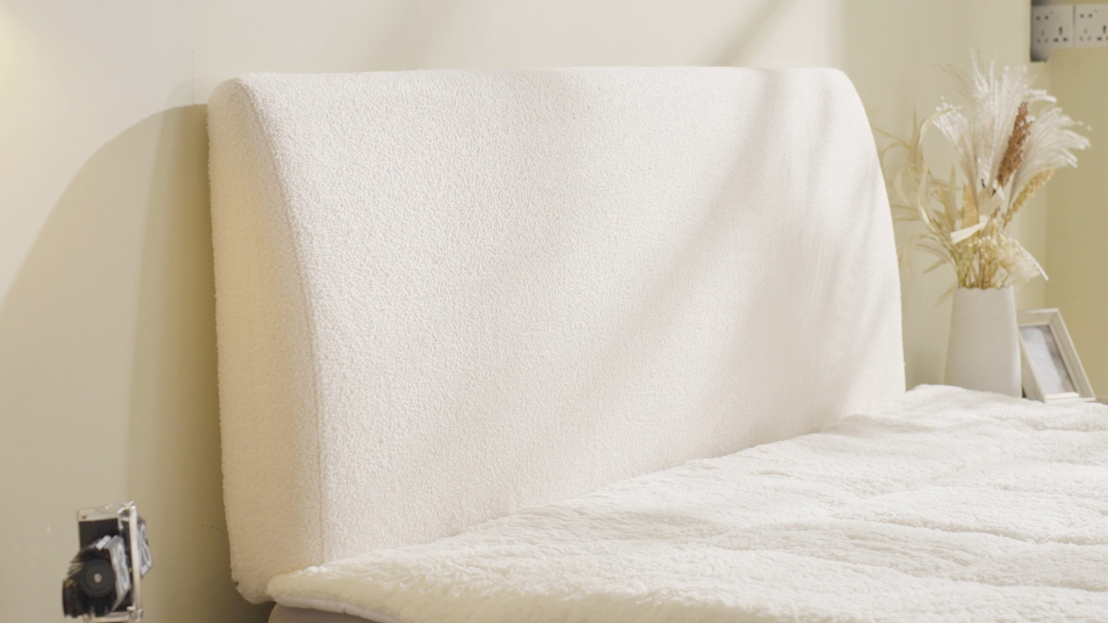 Pinmoco Upholstered Foam Headboard for King Bed, Height Adjustable and ...