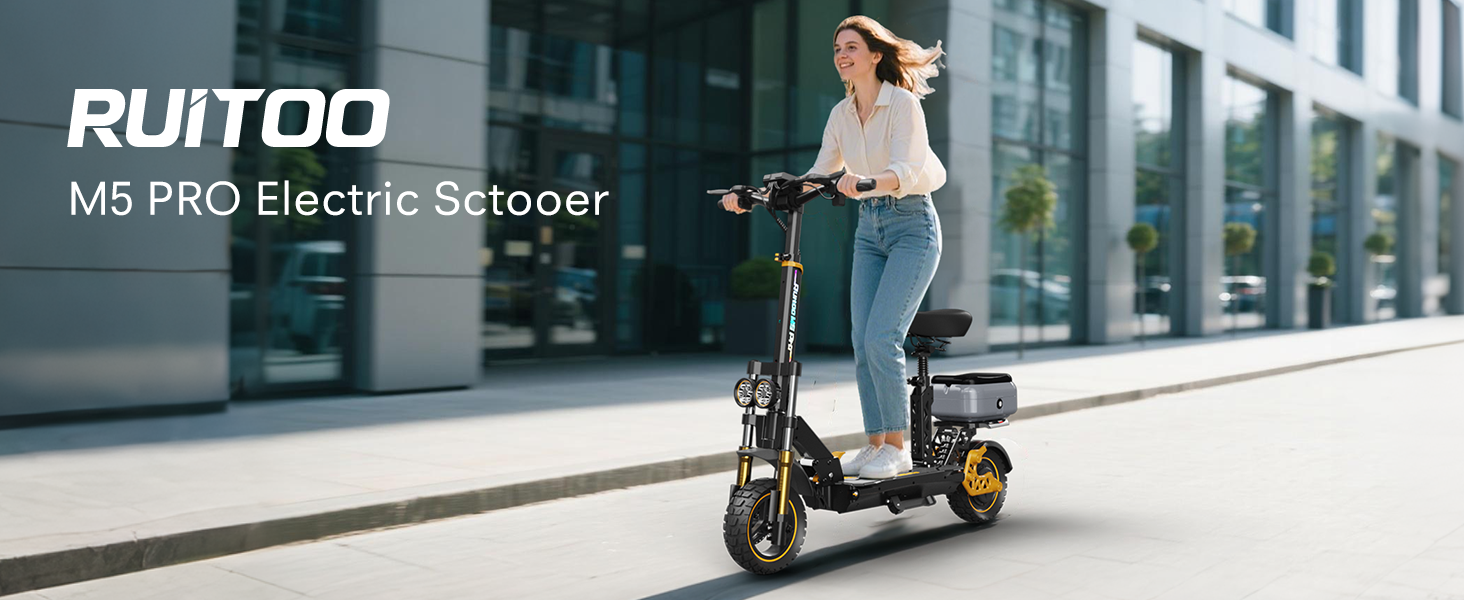 Electric Scooter Adults, 50 Miles Max Range, 34 Mph Max Speed, 1600W ...
