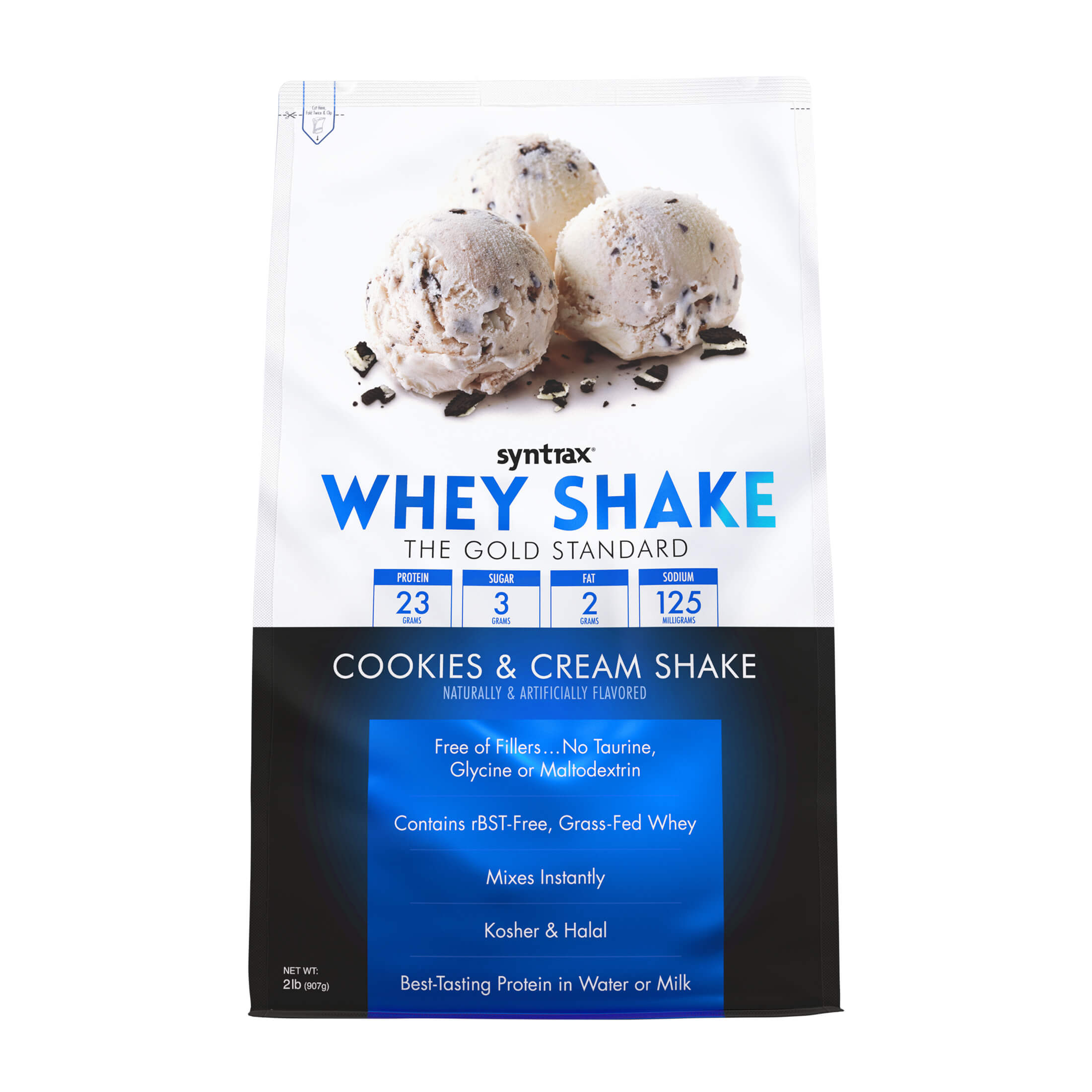 Syntrax Whey Shake, Vanilla Shake, 2 lbs. Cold Filtered, Undenatured ...