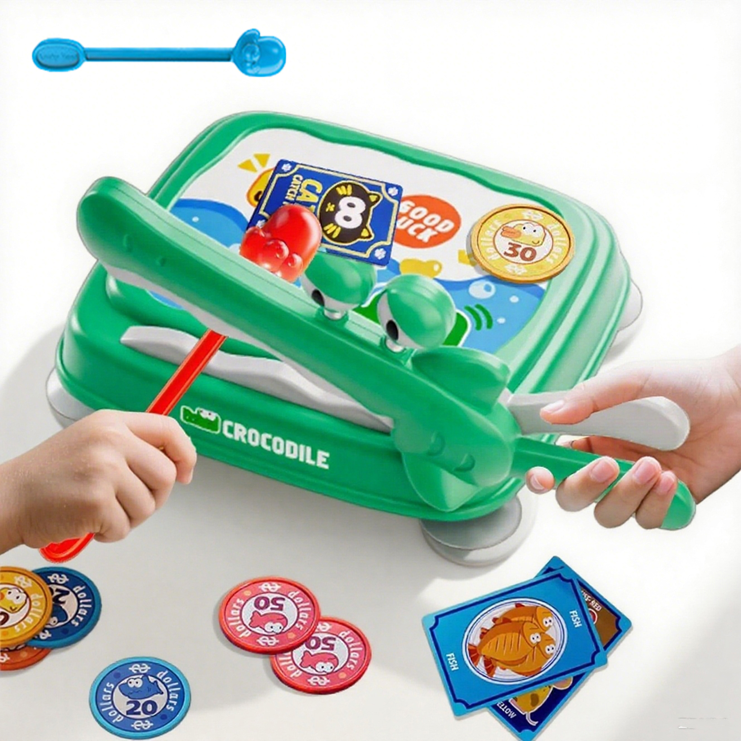 Crocodile Board Game Gold Coin Snatching & Tabletop Card Game Set ...