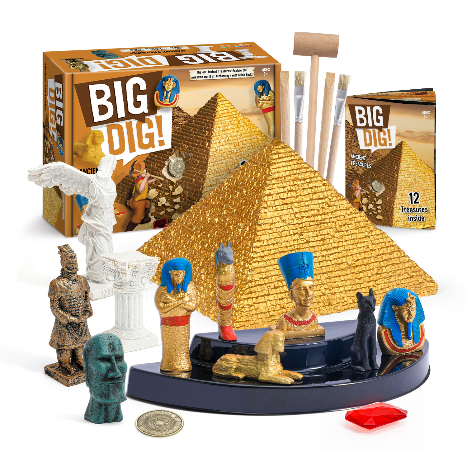 Piano Potato Pyramids Dig Kit for Age 6-12, Ancient Civilization ...
