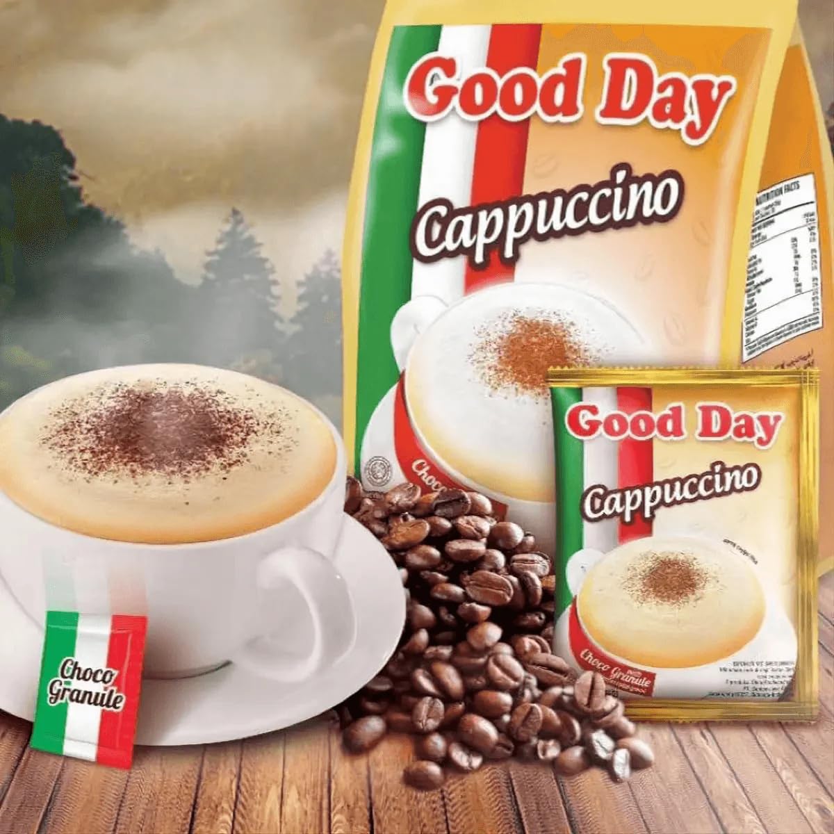 Good Day Cappuccino Italian Style Instant Coffee Mix, 20 Sachets ...