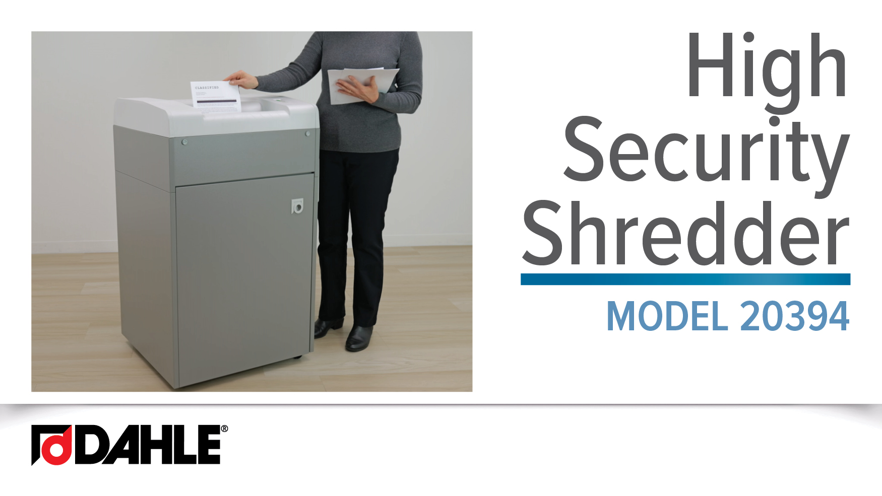 Dahle 20394 High Security Paper Shredder w/Auto Oiler, NSA/CSS 02-01, 9 ...