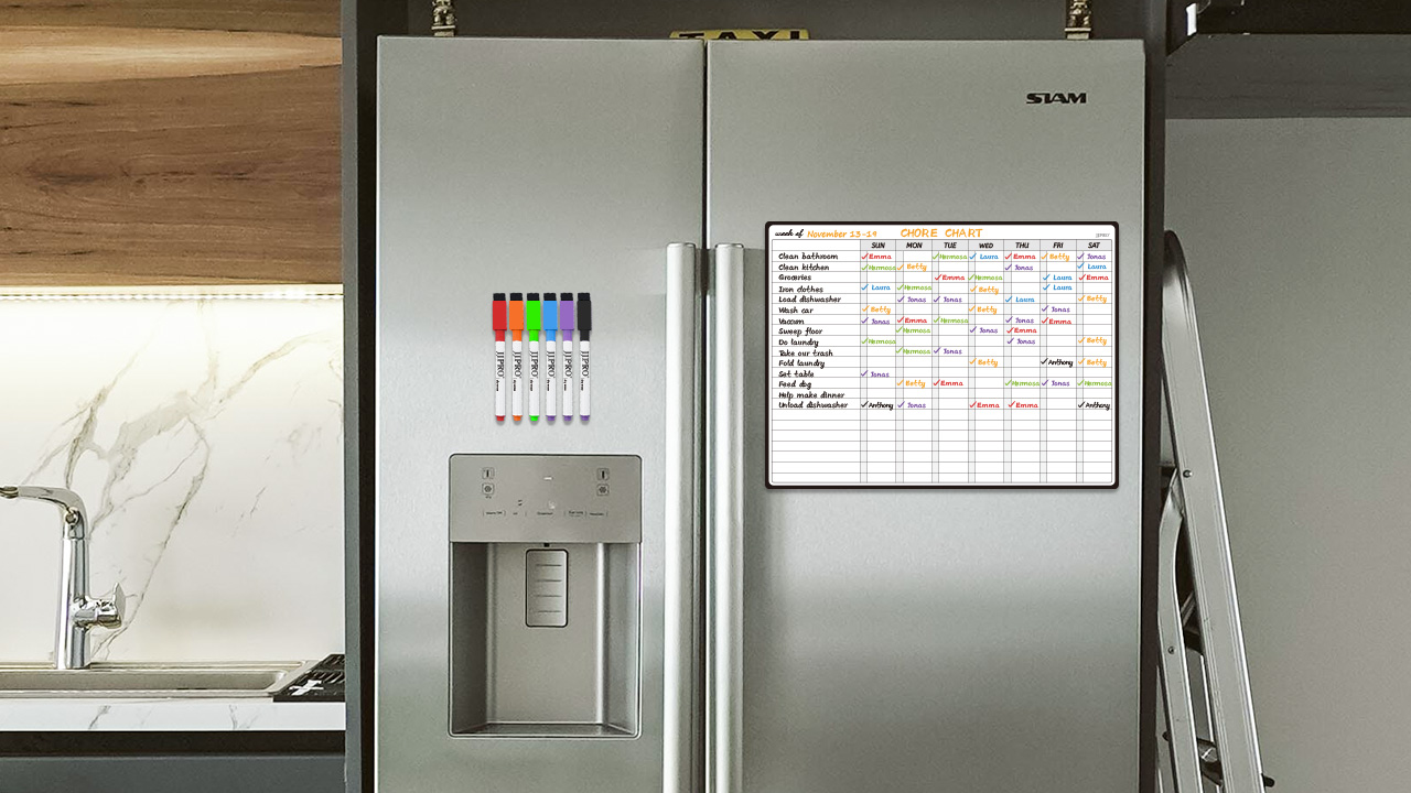 JJPRO Magnetic Dry Erase Chore Chart, Reusable Behavior and Reward ...