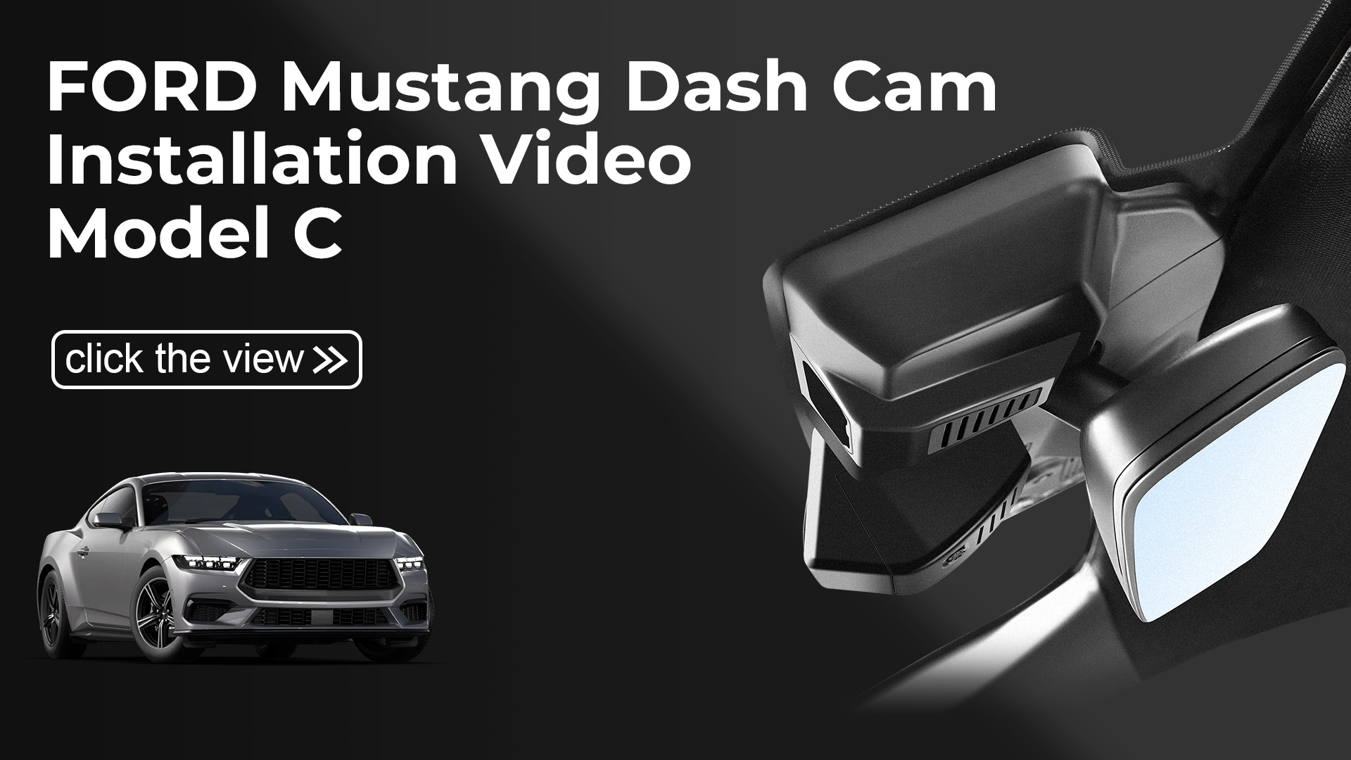 Mangoal Dash Cam Front 4K and Rear 1080p Custom Fit for Ford Mustang ...