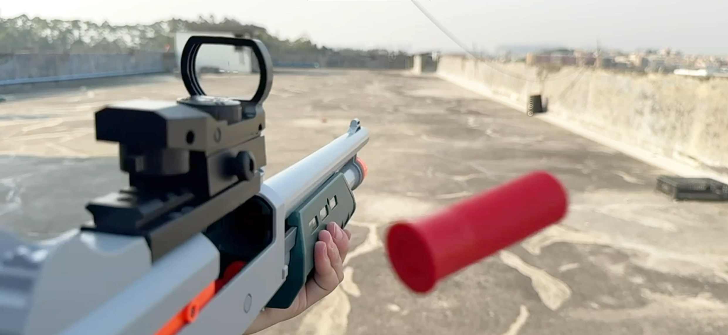 ZHENDUO 30-Inch Foam Blaster with Flashlight, Shell Ejecting, Manual ...