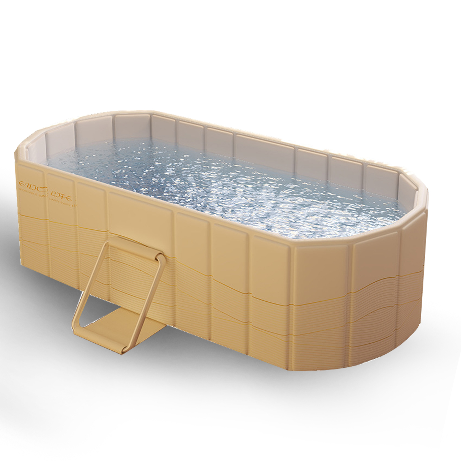 HDUTNGISN 59"Large Foldable Bathtub for 2 People, Upgraded Adult Tub ...