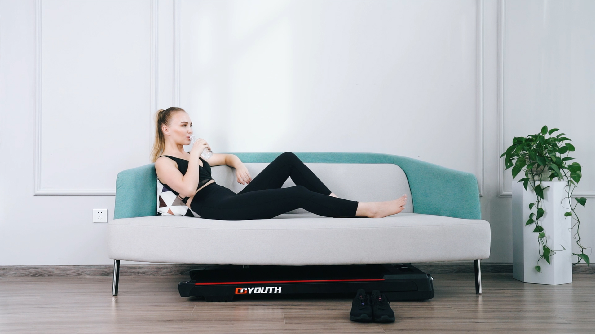 GOYOUTH Electric Under Desk Treadmill for Home/Office Use, Quiet ...