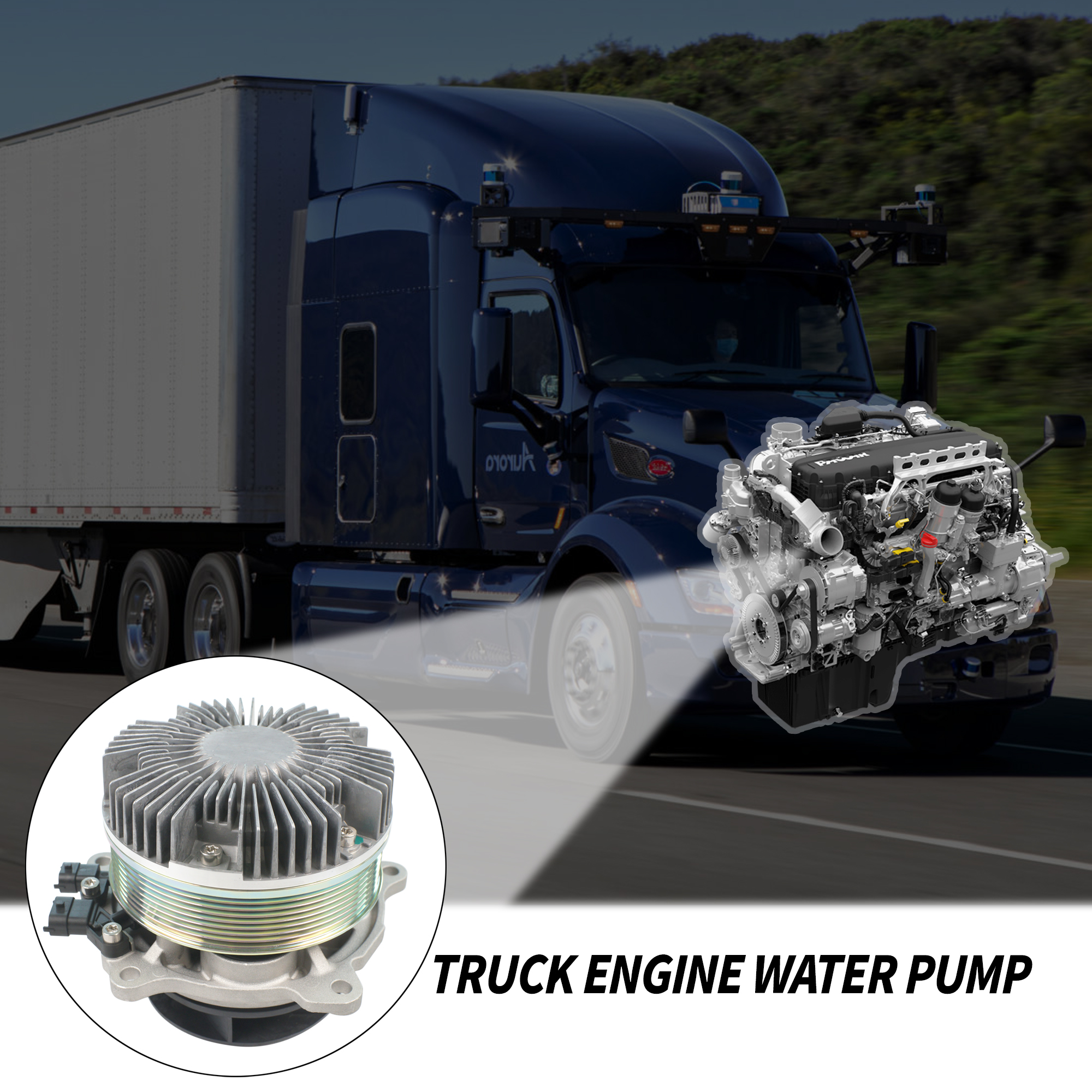 Water Pump Clutch for Paccar DAF MX-13 Engine 579 Kenworth T680 2184203 ...