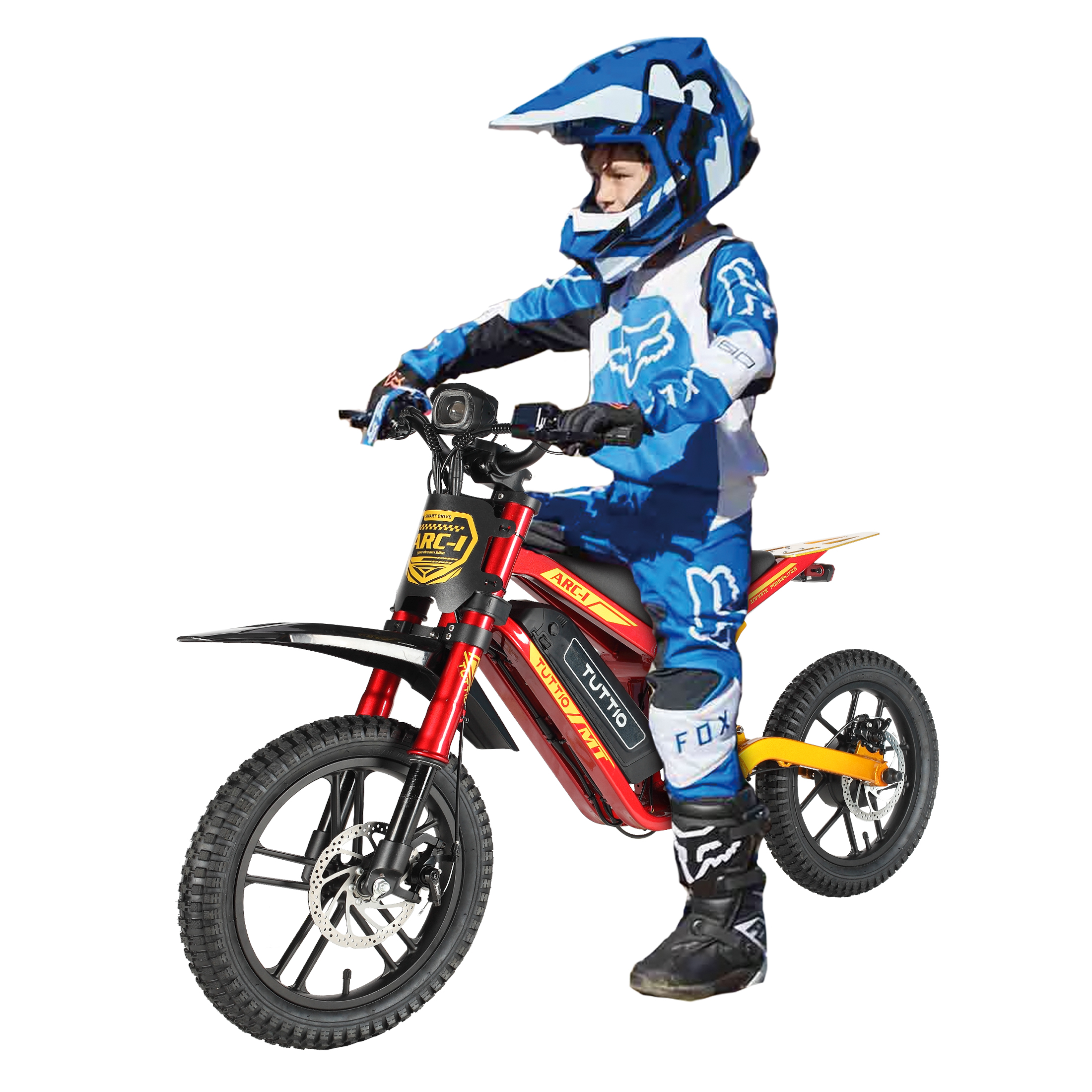 TUTTIO ARC-1 750W Mini Electric Dirt Bike for Kids 8-14, 5-Speed Modes Electric Motorcycle ...