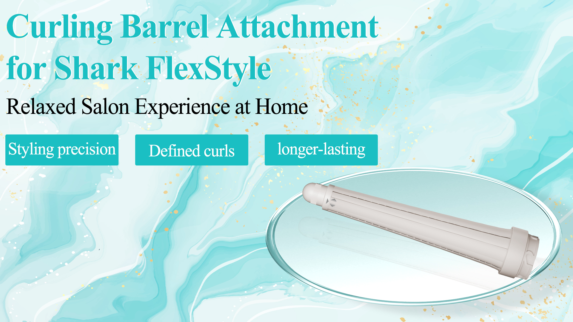 AFDD Long Curling Iron Conical Barrels Attachment compatible with Shark ...